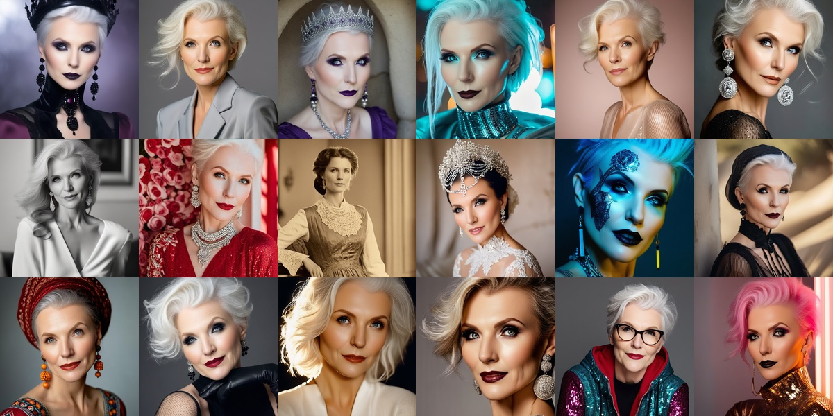 Maye Musk AI Portrait Collection | FaceHarmony